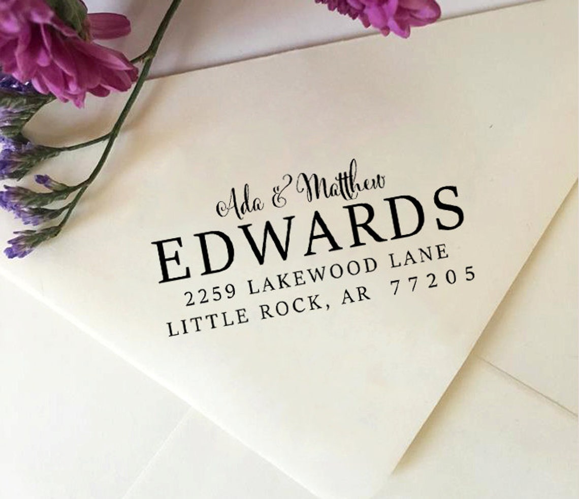 Address Stamp Custom Return Address Stamp Self-inking Stamp - Etsy