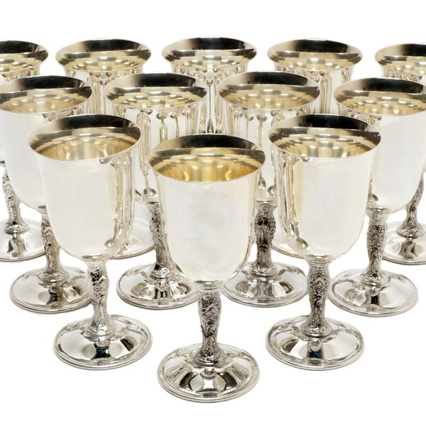 Silver Plate Goblets - Etsy