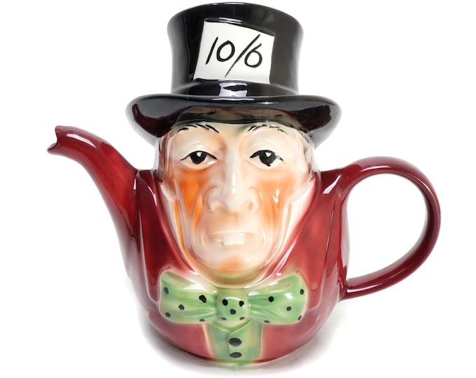 Vintage Royal Staffordshire Alice in Wonderland the Mad Hatter Teapot ...