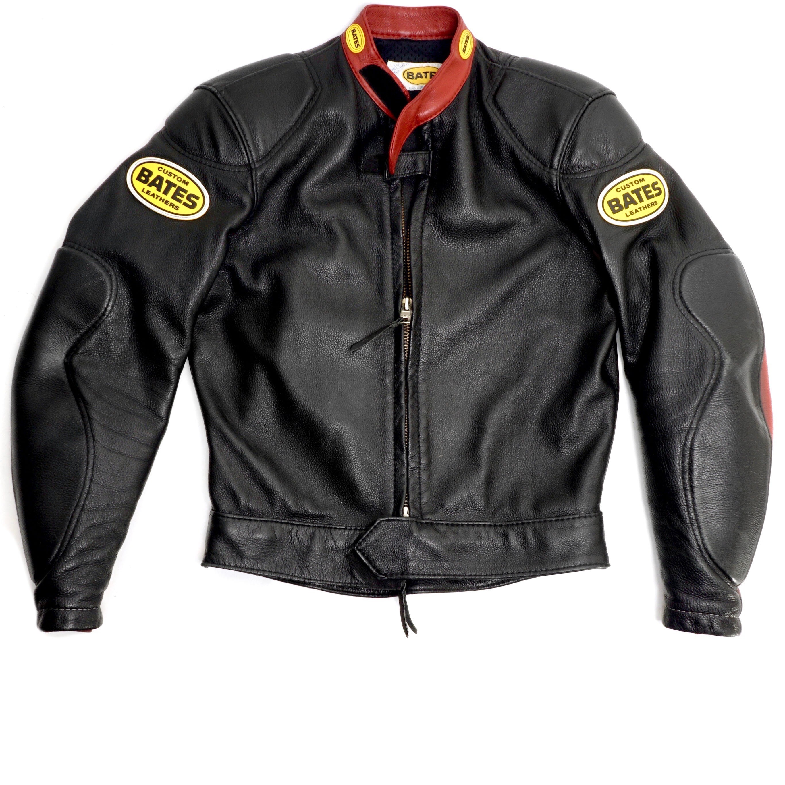 BATES Custom Leathers Original Black With Red Women's - Etsy