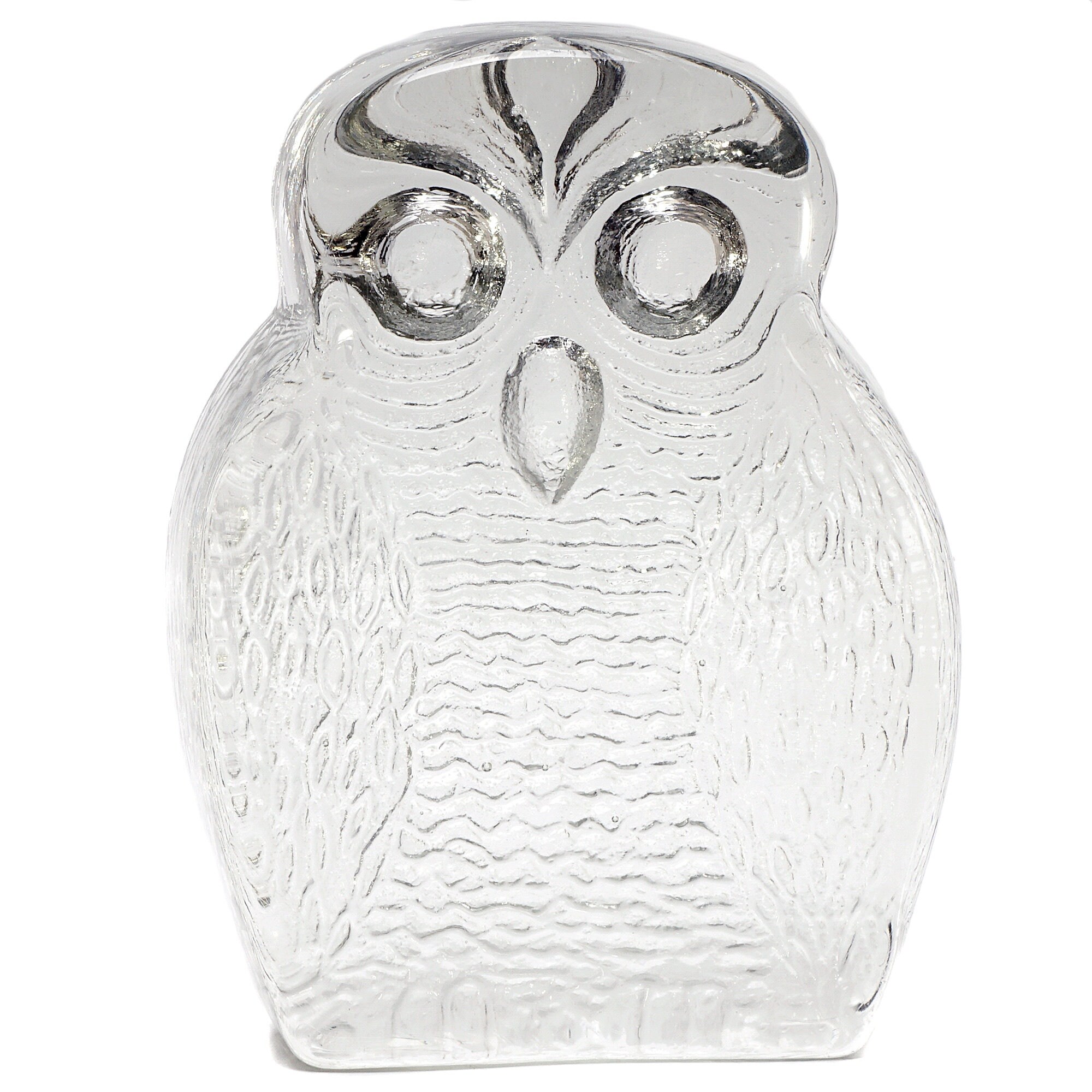 BLENKO Glass Owl Bookend Blenko Glass Paperweight Joel Myers - Etsy