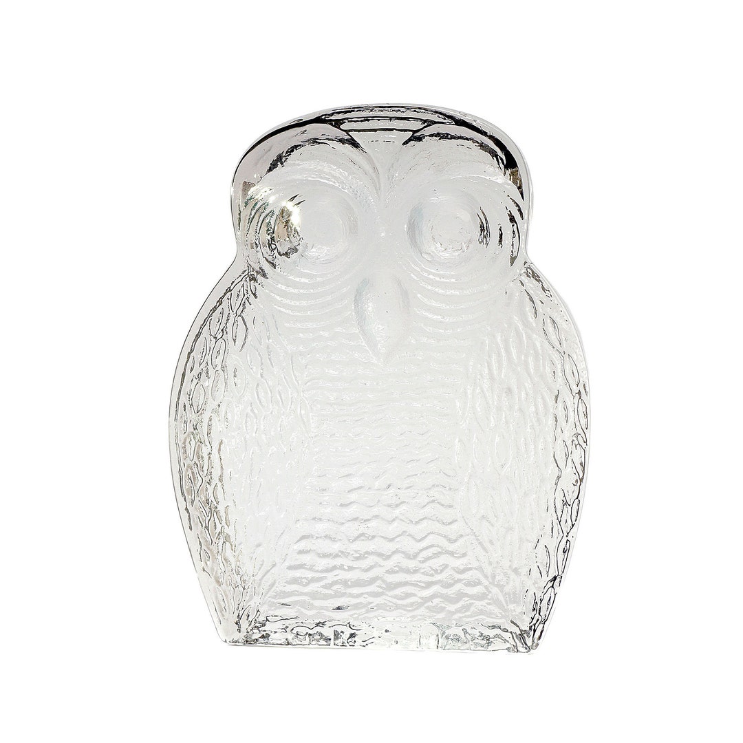 BLENKO Glass Owl Bookend Blenko Glass Paperweight Joel Myers Design ...
