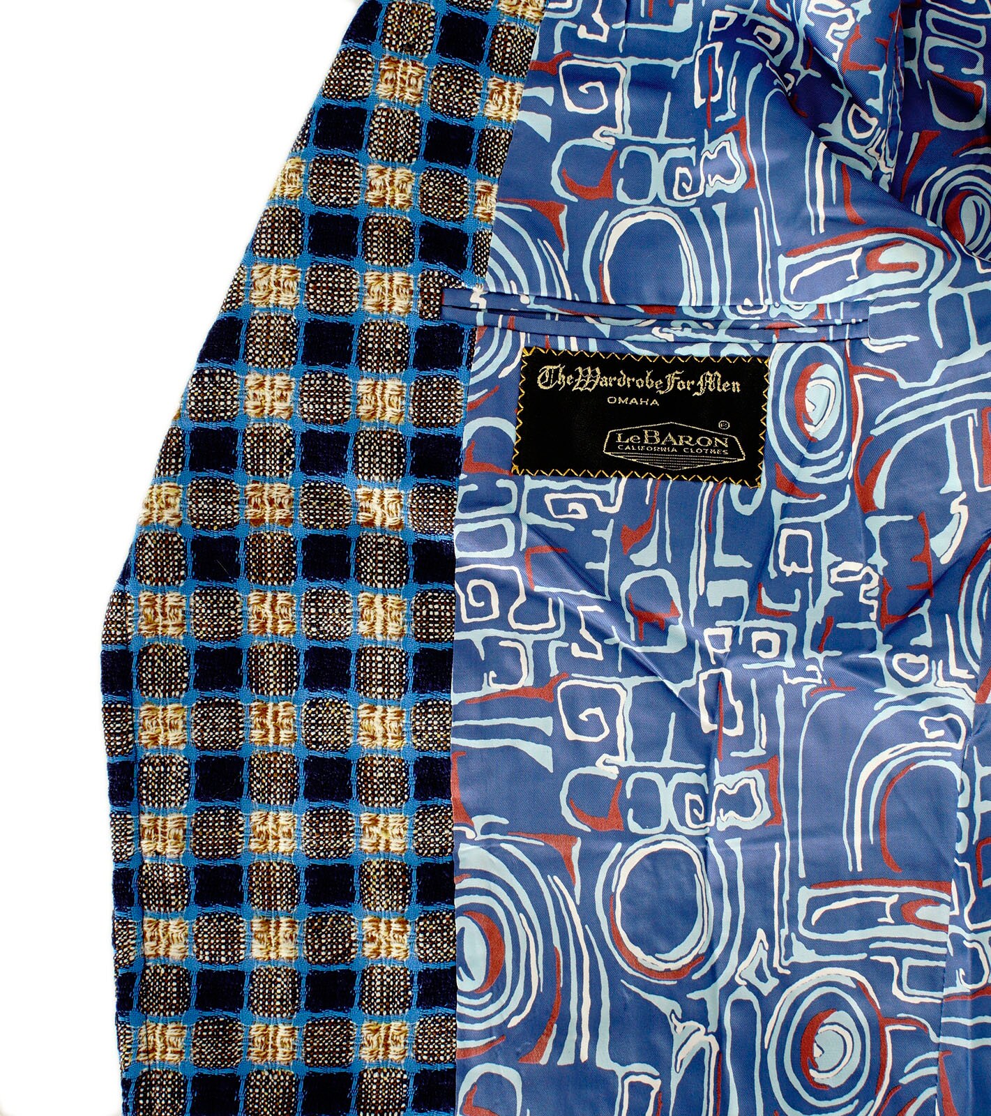 Vintage 1970s Retro Lebaron California Clothes Blue and Beige ...