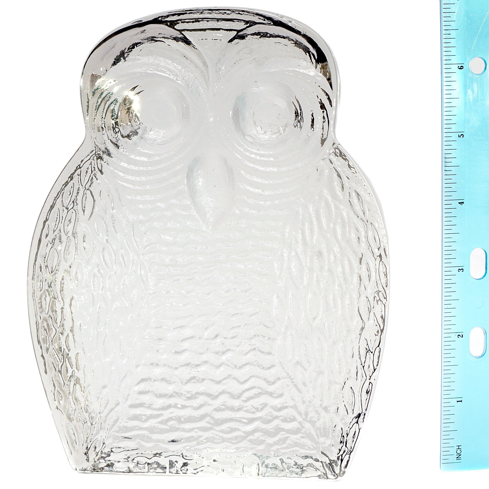 BLENKO Glass Owl Bookend Blenko Glass Paperweight Joel Myers - Etsy