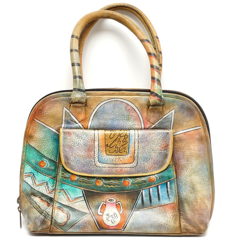 Hand Painted Handbag - Etsy