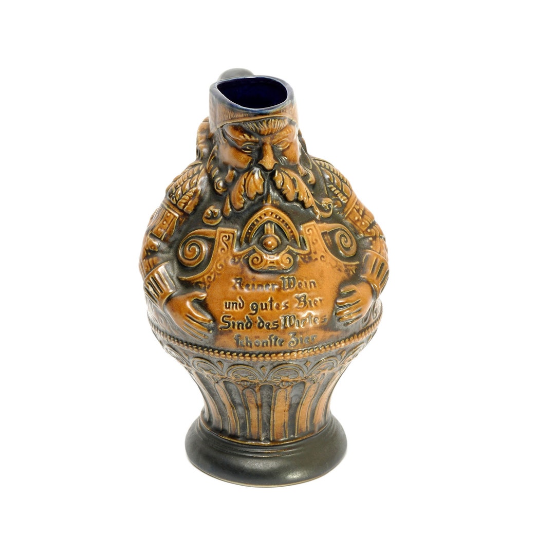 Gerz 48 Ounce Pottery Pitcher Reiner Wein Und Gutes Bier Innkeeper ...