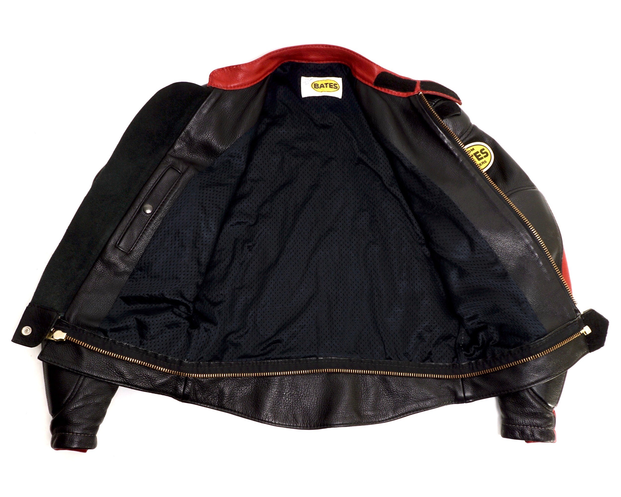 BATES Custom Leathers Original Black With Red Women's Small Reinforced ...