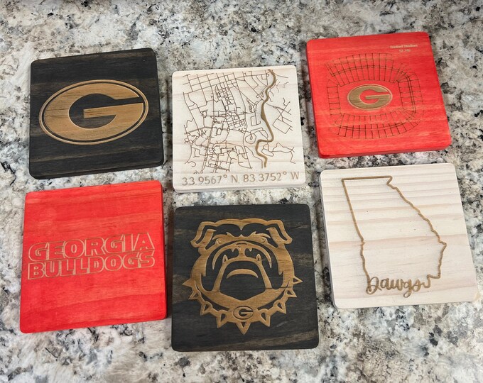 Custom College Coasters - Etsy
