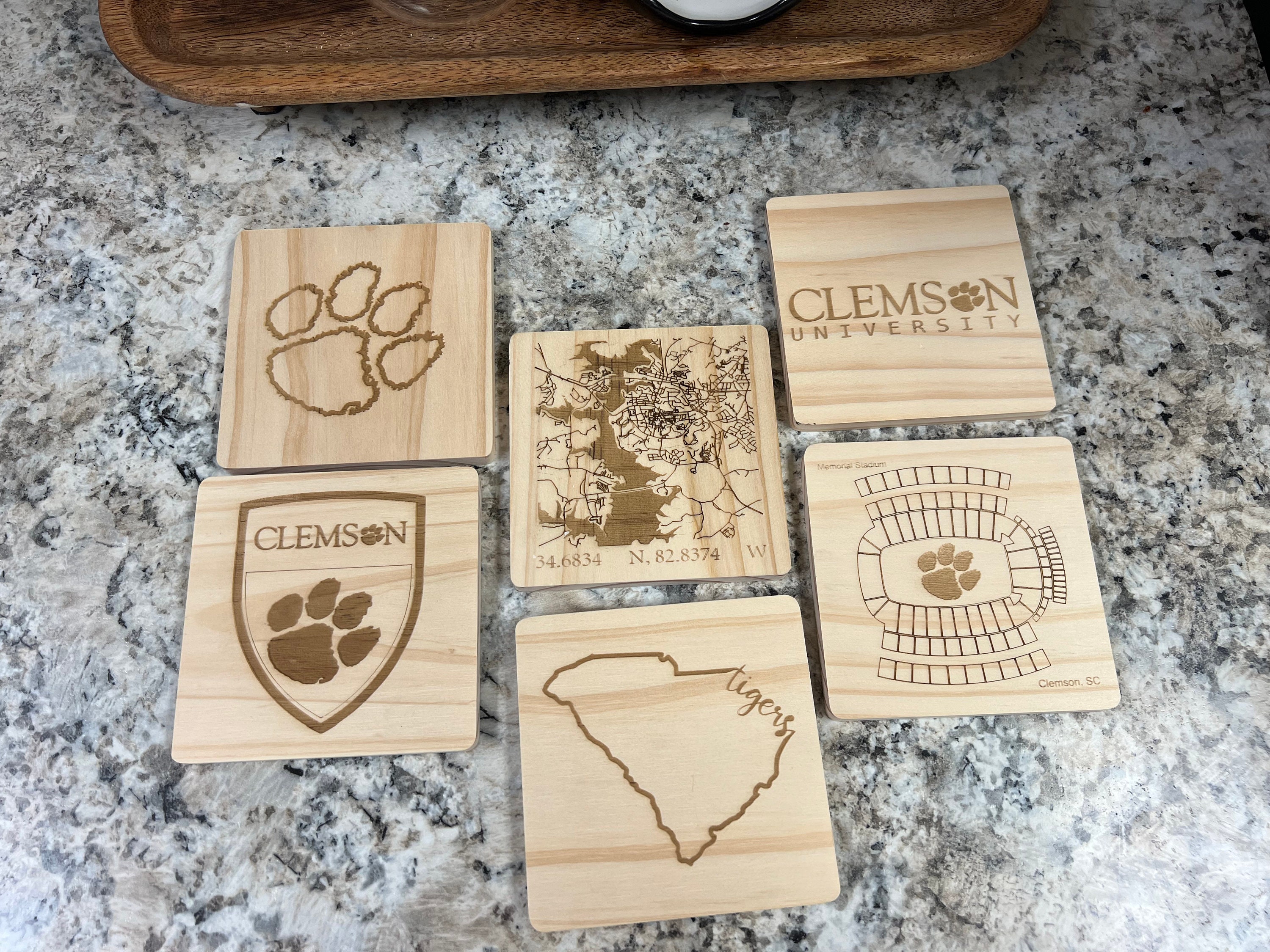 Custom College Coasters - Etsy