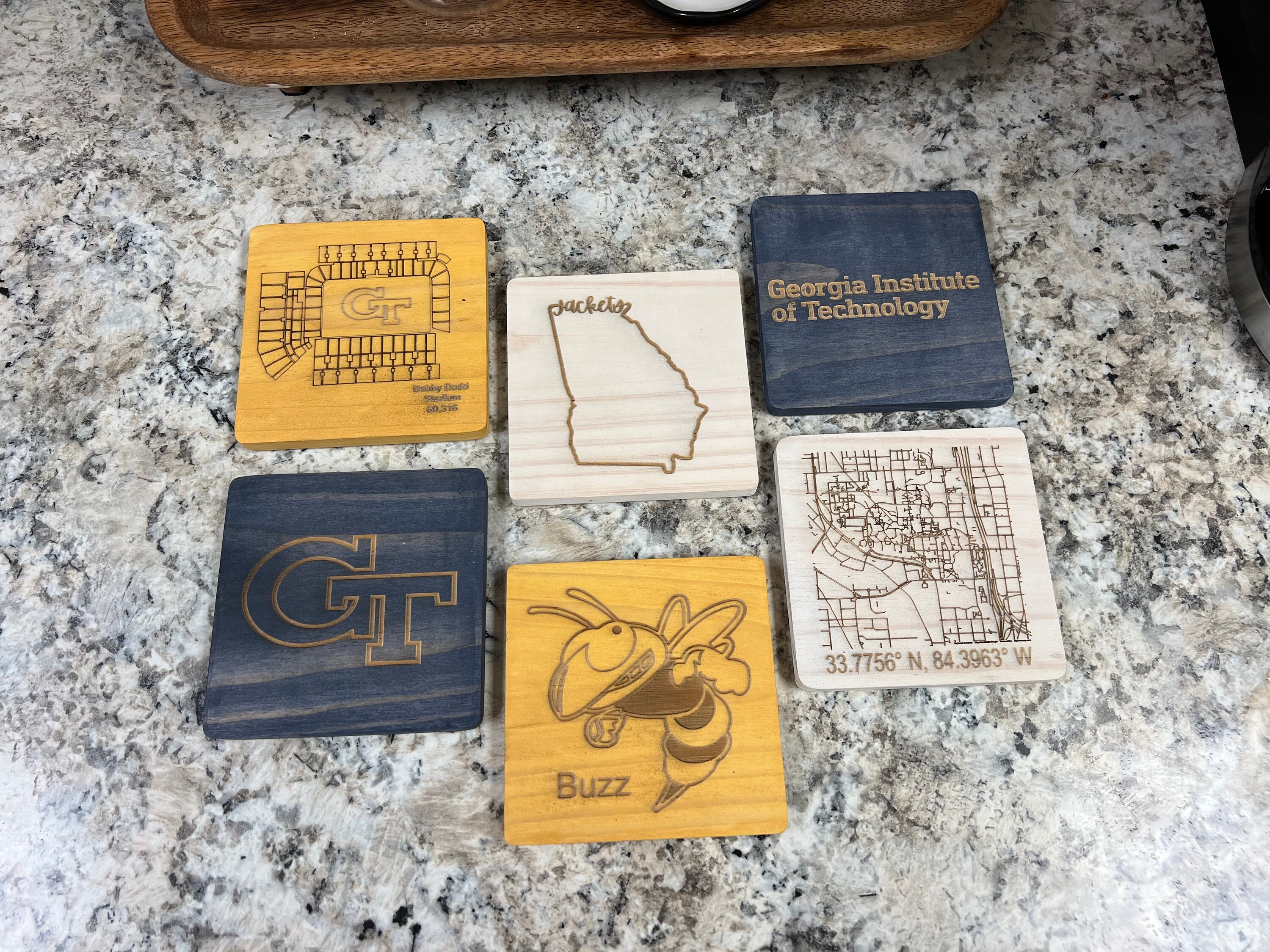 Custom College Coasters - Etsy