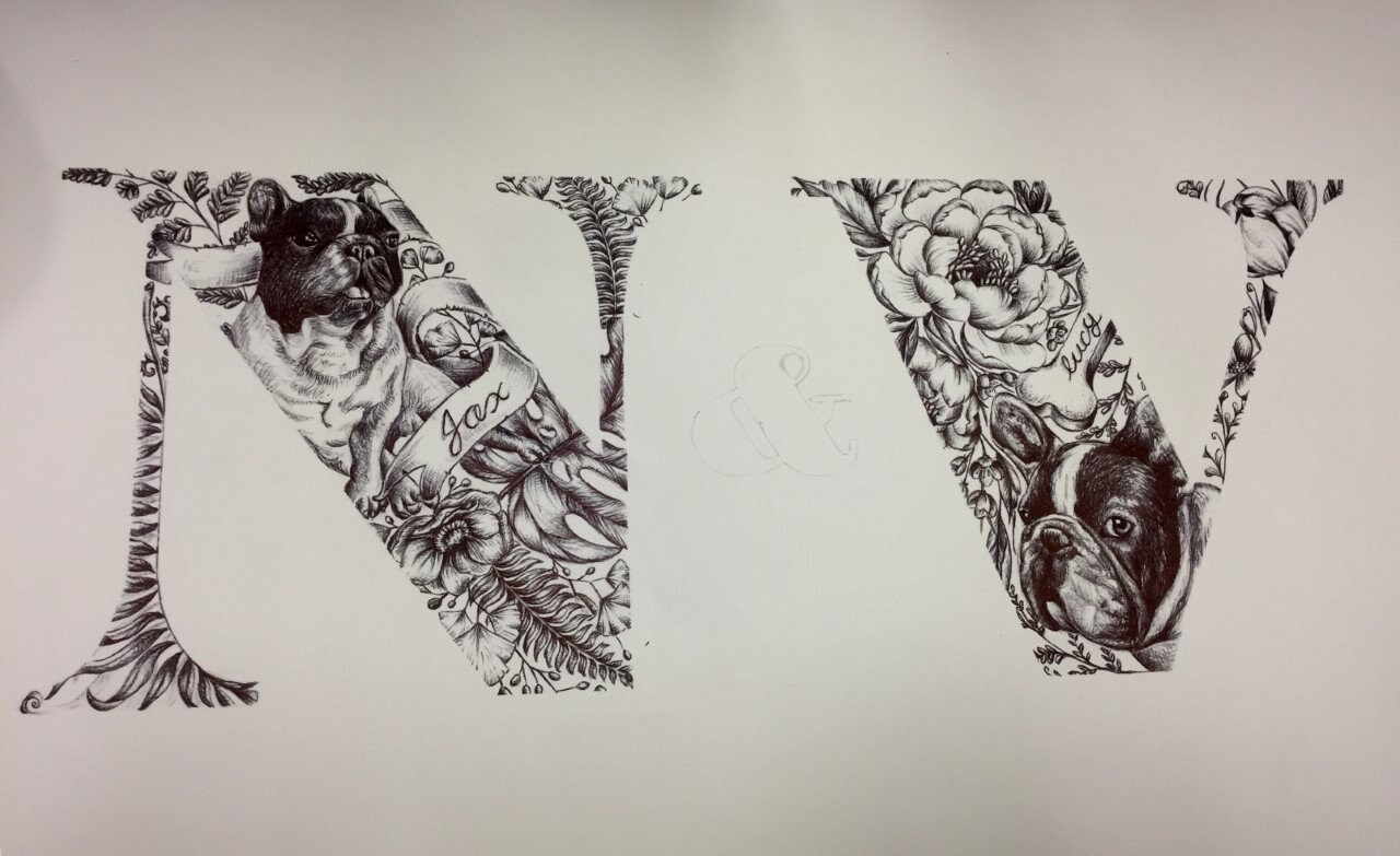 Personalised Custom Drawn Lettering - Etsy