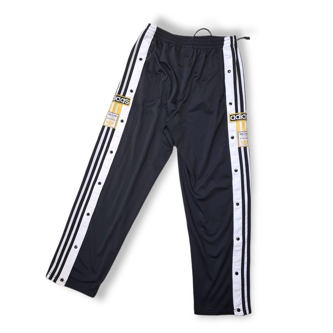 Adidas Men's Bottoms Track Pant Joggers Black With Side Stripped Size ...