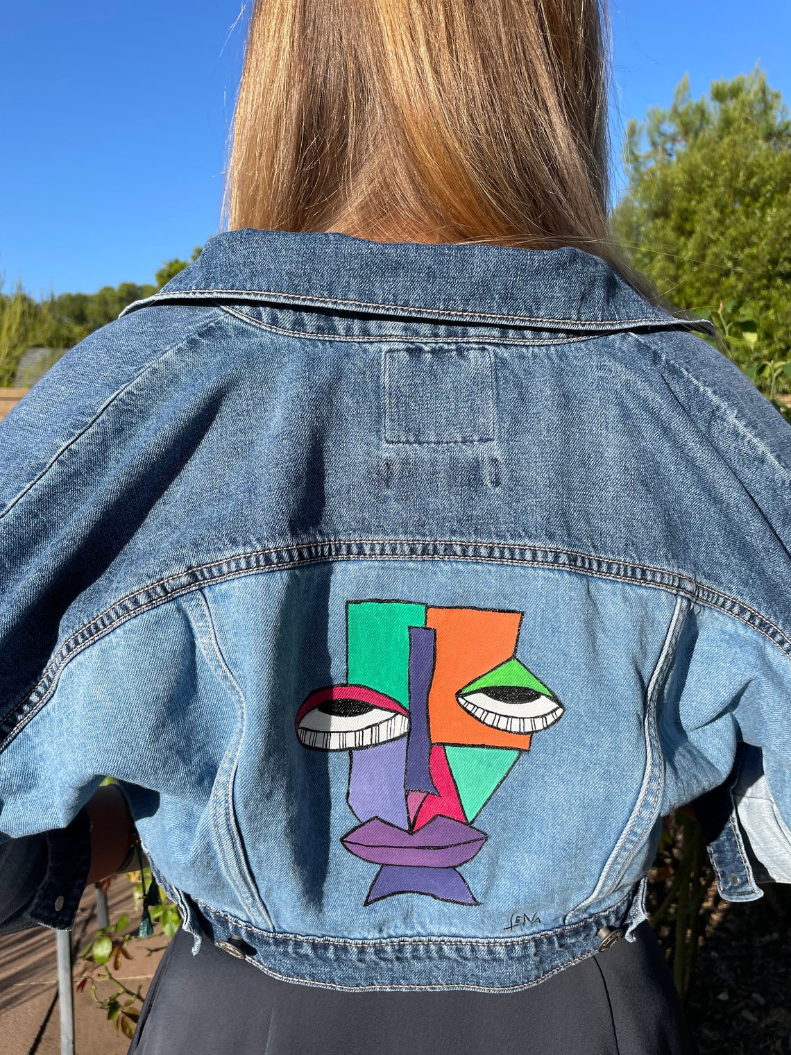 Hand Painted by Artist Jean Jacket - Etsy