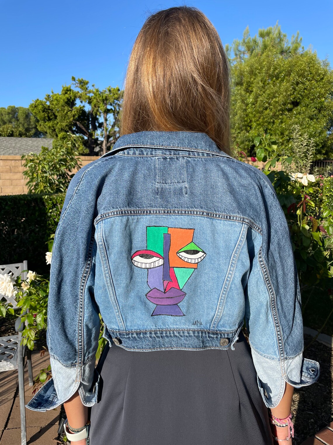 Hand Painted by Artist Jean Jacket - Etsy