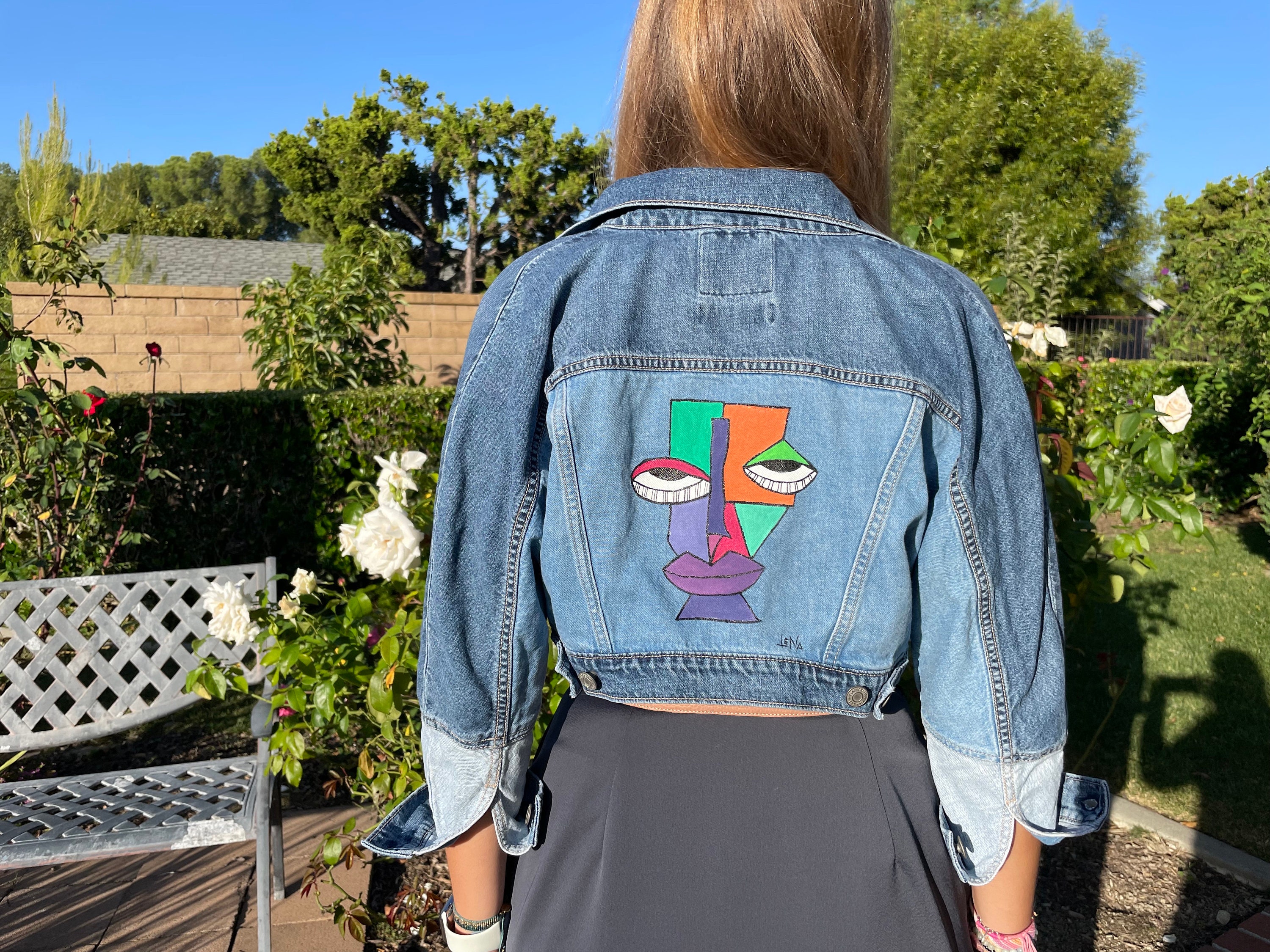 Hand Painted by Artist Jean Jacket - Etsy