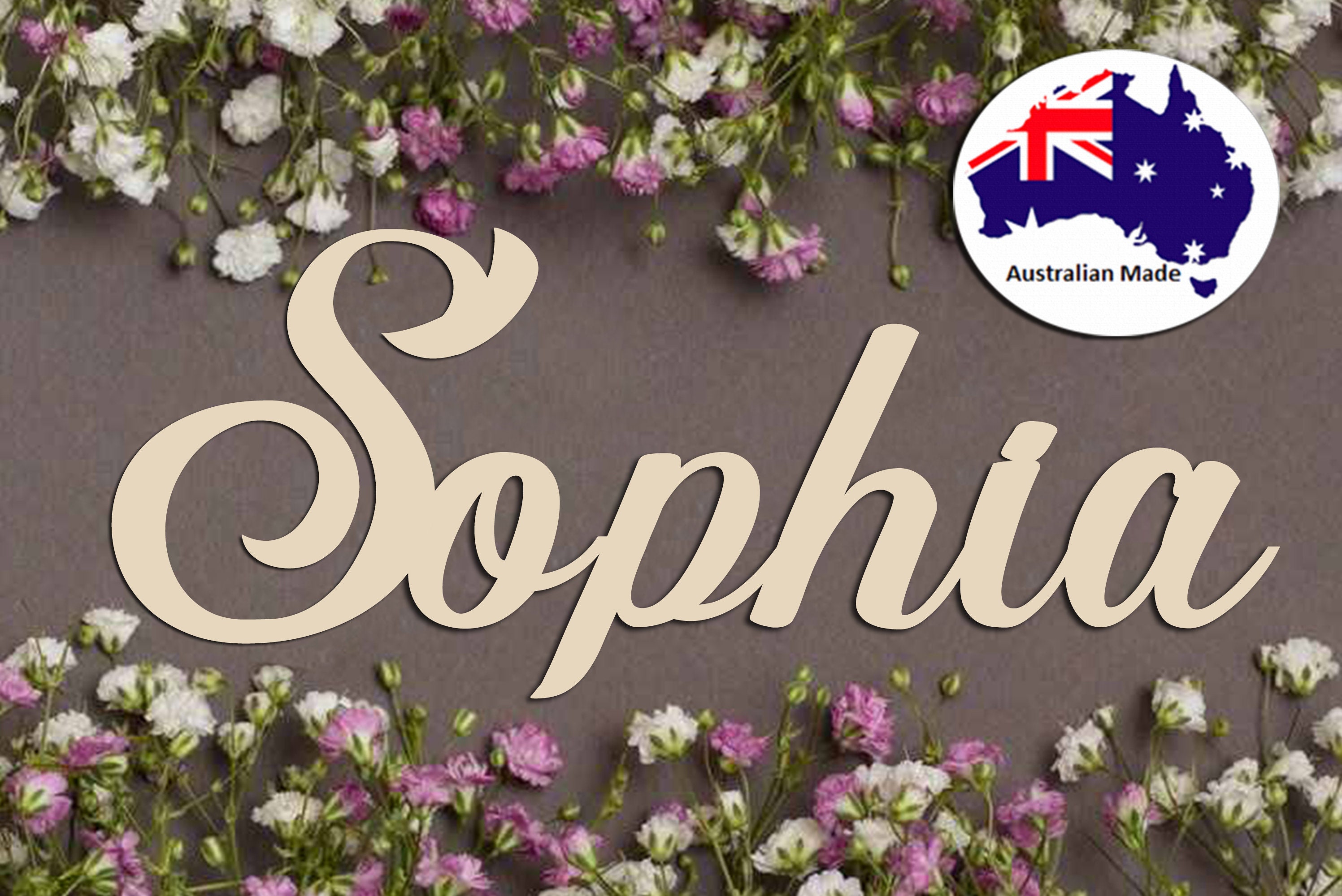 Custom MDF Wood Joined Letters Personalised Laser Cut Wooden Names ...