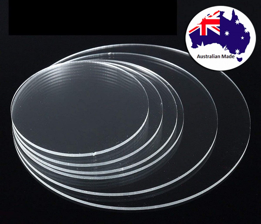 Clear Perspex Acrylic Circle Disk Shapes Blank Round Circles Plexiglass ...