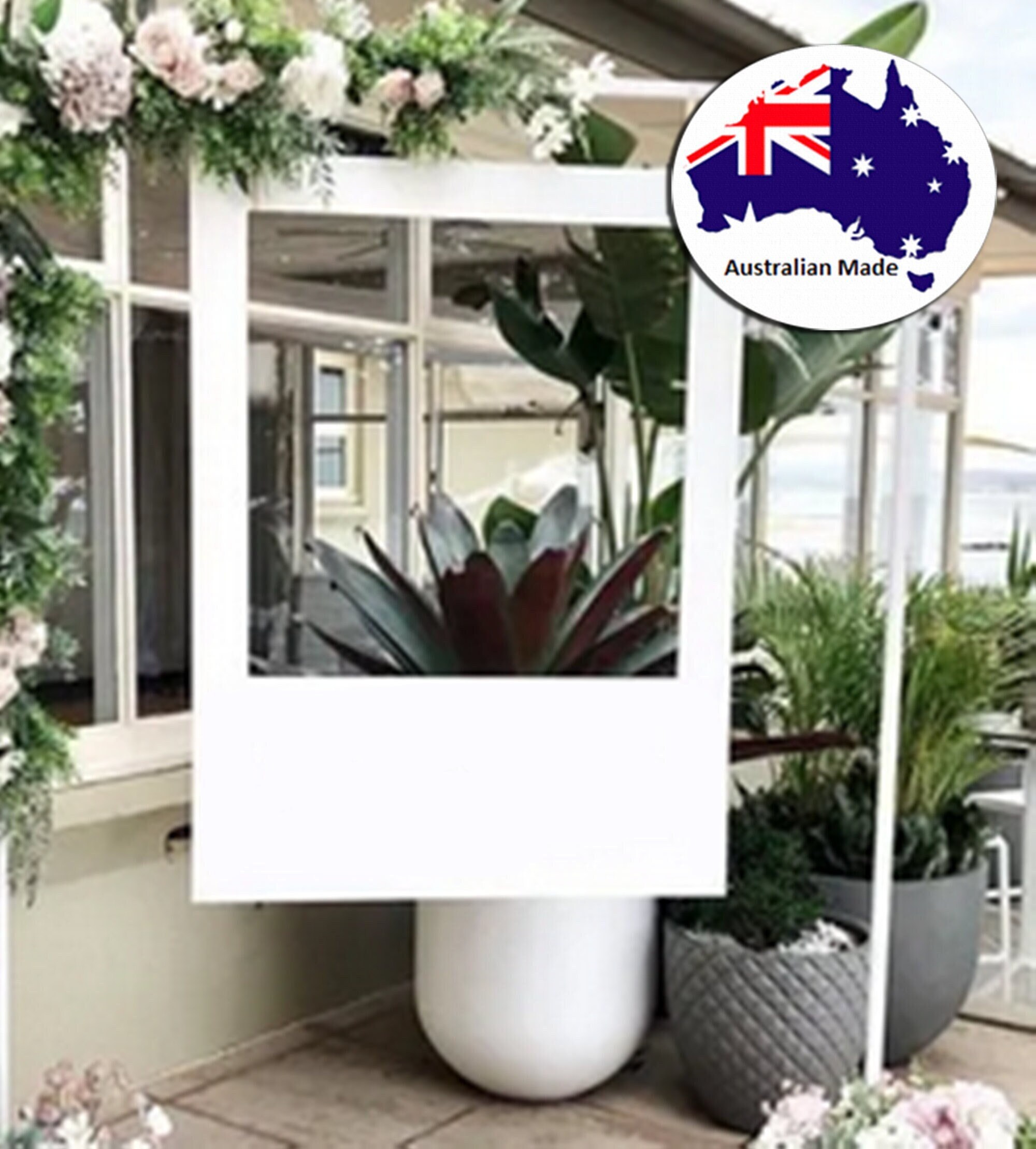 MDF Polaroid Photobooth Frame Wooden Booth Frame Wedding Birthday ...