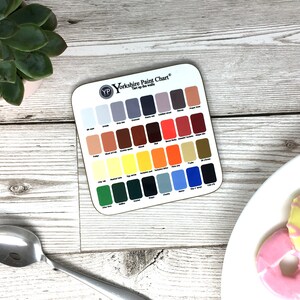 Yorkshire Paint Chart Coaster - Etsy