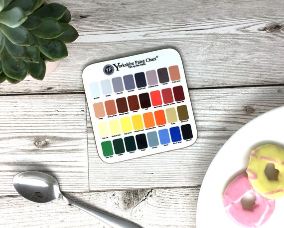 Yorkshire Paint Chart Coaster | Etsy