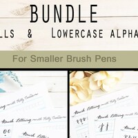 Capital Letters Brush Lettering uppercase Practice Sheets for Large ...