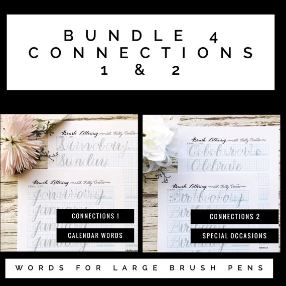 BUNDLE 4: Connections 1 & 2 for Large Brush Pens - Etsy Canada