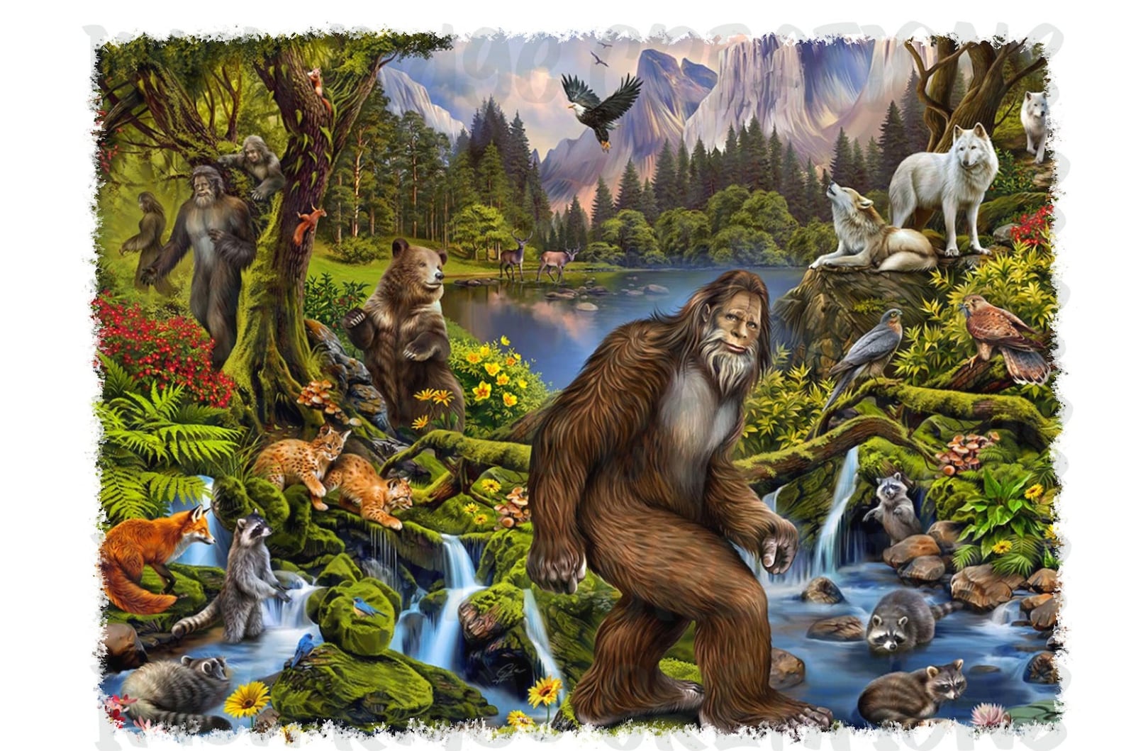 Bigfoot Sasquatch Animal Png Sublimation Digital Design - Etsy