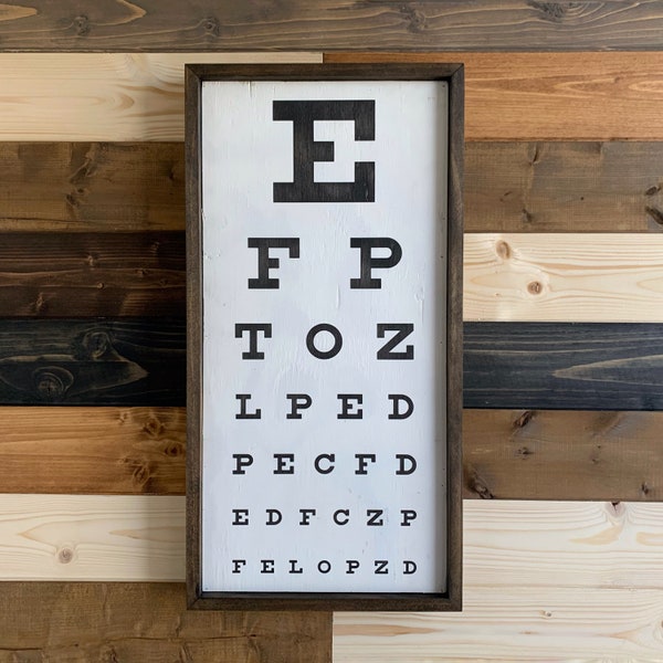Eye Chart Art - Etsy