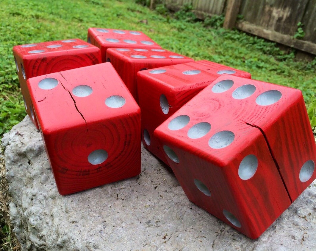 Handmade Yard Dice, Giant Lawn Game, Custom Color Family Fun - Etsy