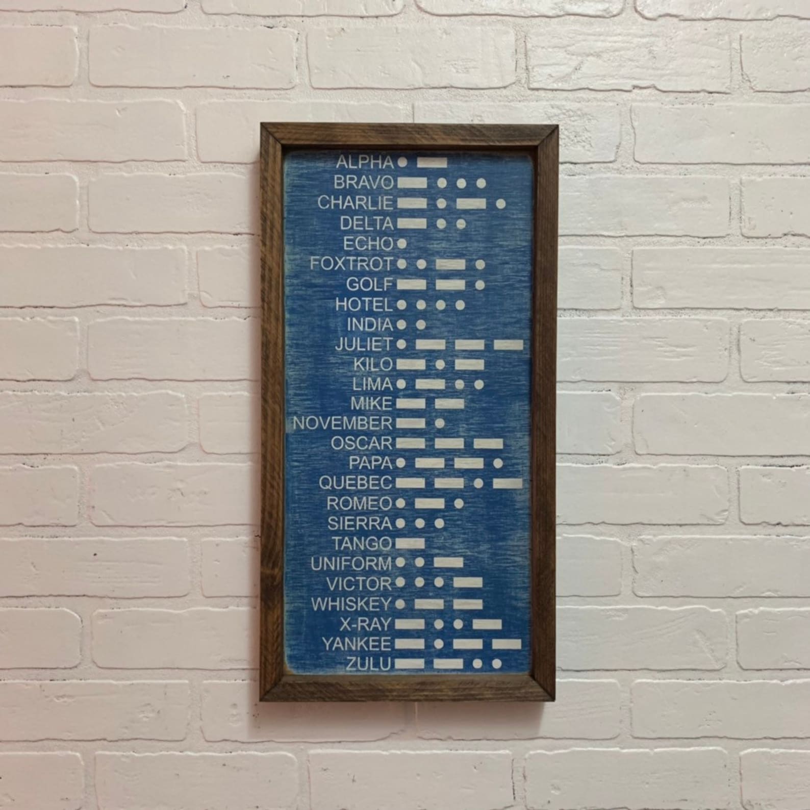 Vintage Morse Code Sign Phonetic Alphabet ABC Sign - Etsy