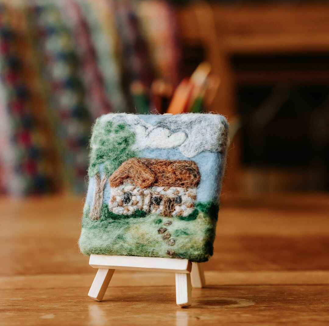 Mini Masterpiece: Crafty Cottages - Old Stone Cottage Needle Felting ...