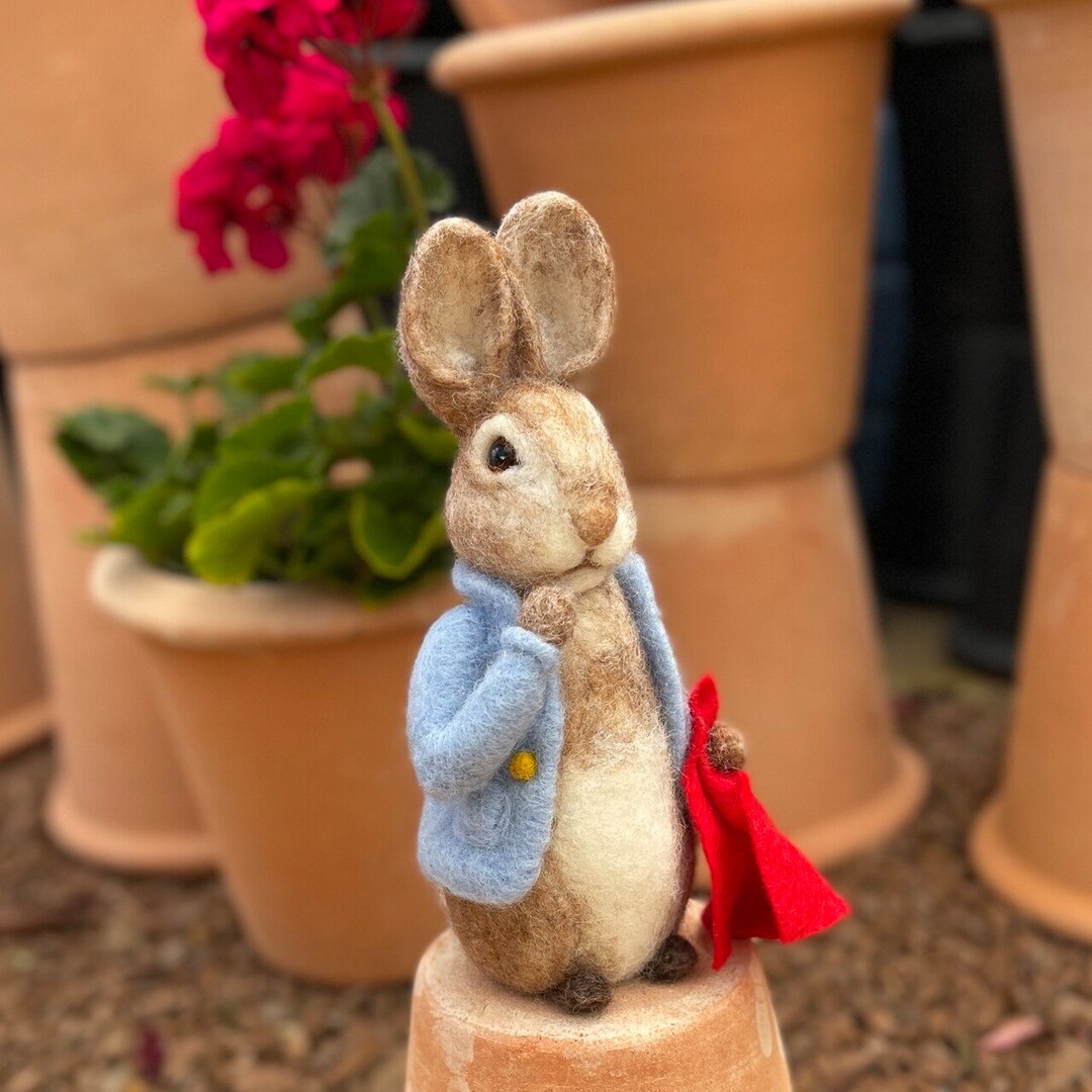 Beatrix Potter Peter Rabbit and His Pocket Handkerchief Needle Felting ...