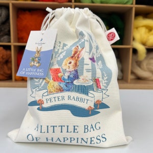 Peter Rabbit 'bag of Happiness' Cotton Drawstring Bag - Etsy