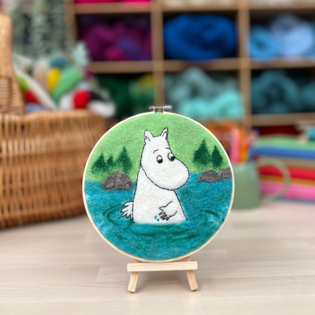 Moomin - Moomintroll Dipping Needle Felting Craft Kit - Etsy UK