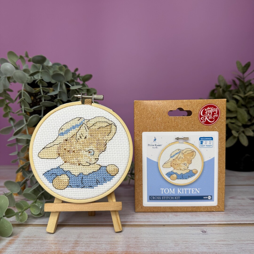 Beatrix Potter - Tom Kitten Mini Cross Stitch Kit | Crafting Hoop ...