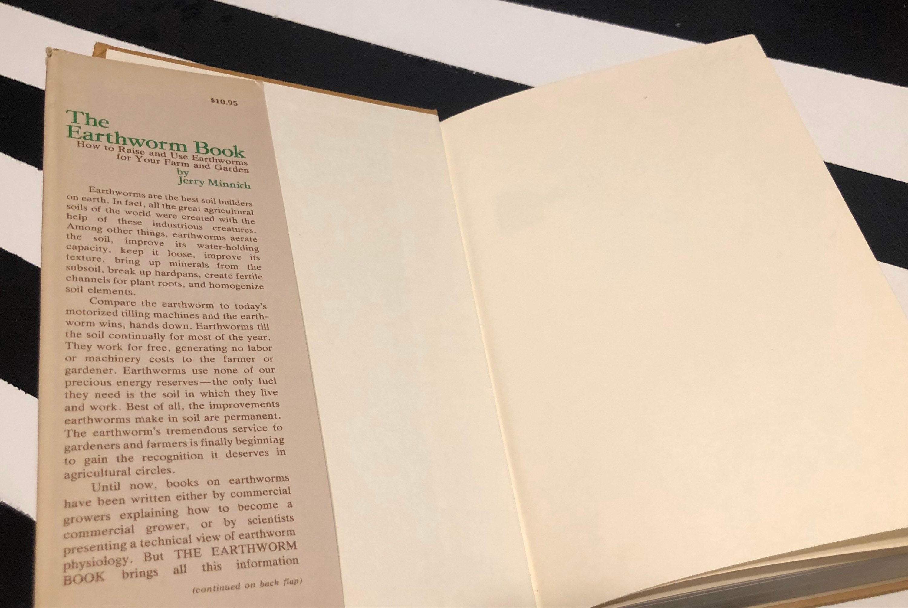 El libro de earthworm de Jerry Minnich 1977 libro de tapa | Etsy