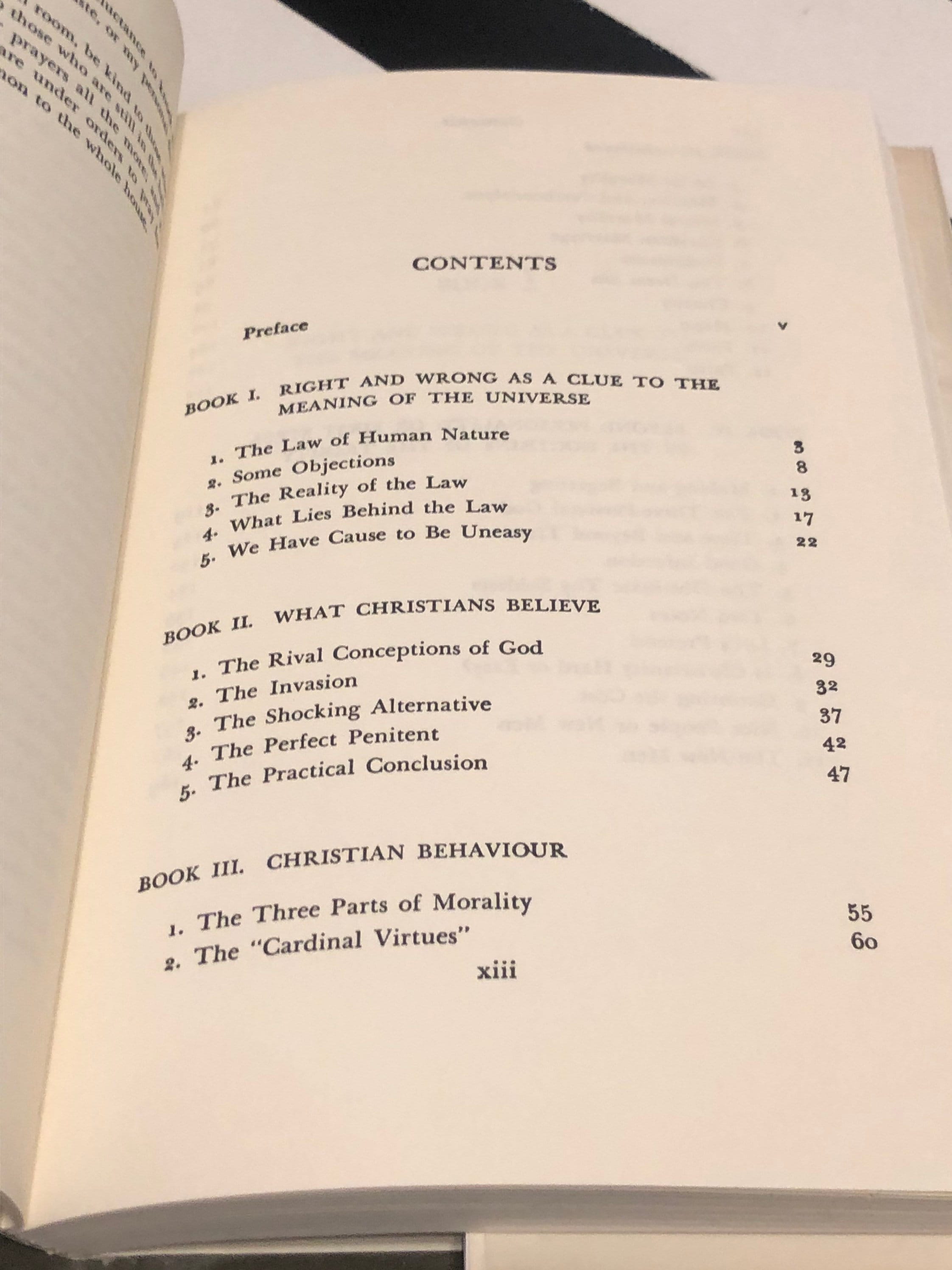 Mere Christianity by C. S. Lewis 1952 hardcover book | Etsy