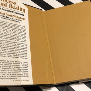 Process and Reality by Alfred North Whitehead 1978 hardcover | Etsy