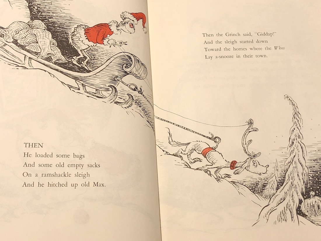 How The Grinch Stole Christmas By Dr Seuss 1957 Hardcover Book