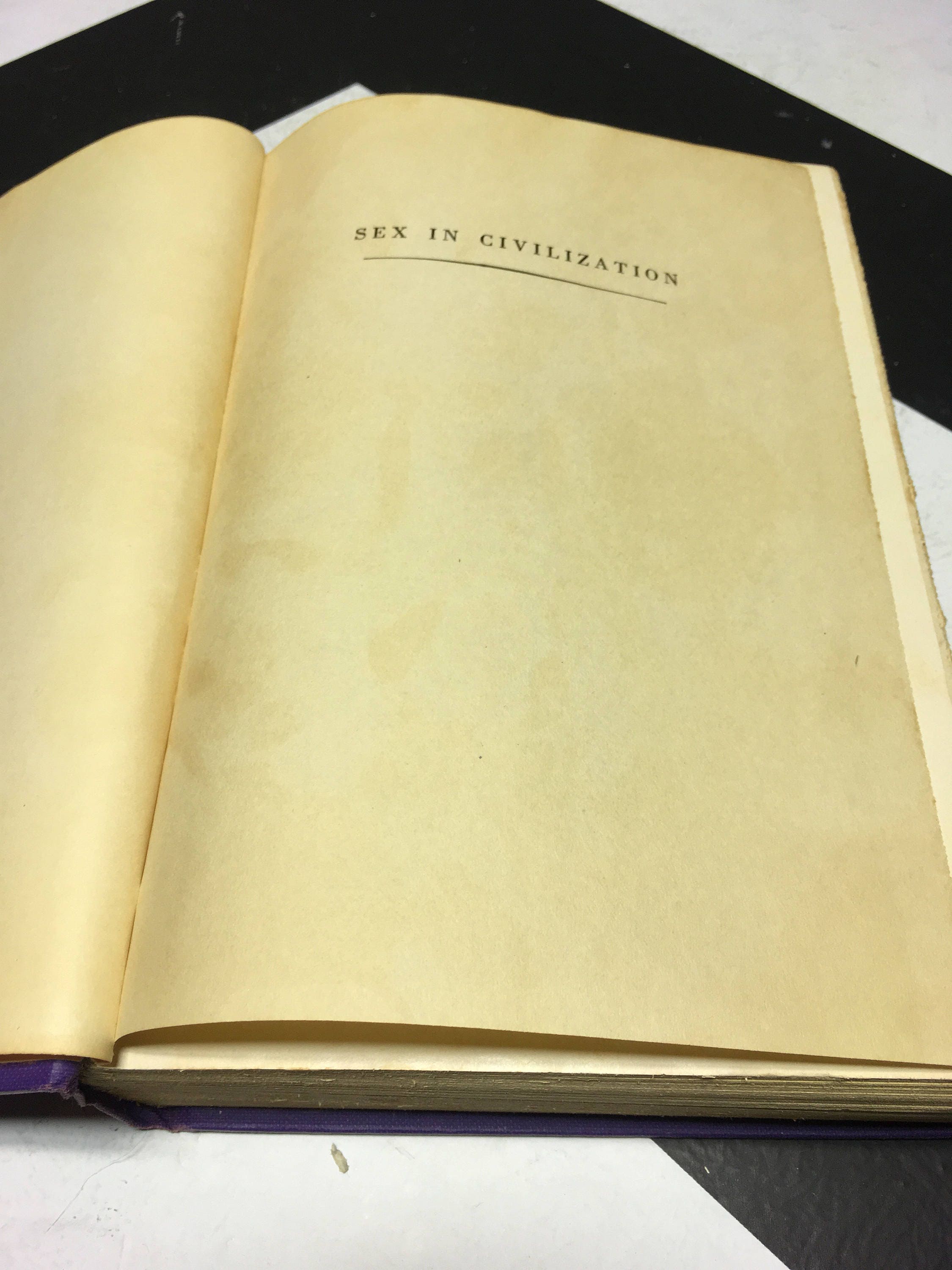 Sex In Civilization Edited By V F Calverton And S D Schmalhausen With An Introduction By