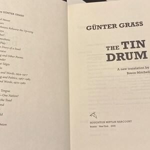 The Tin Drum by Gunter Grass 1962 Hardcover Book - Etsy