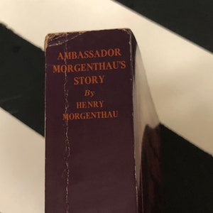 Ambassador Morgenthau's Story by Henry Morgenthau 1965 Softcover Book ...