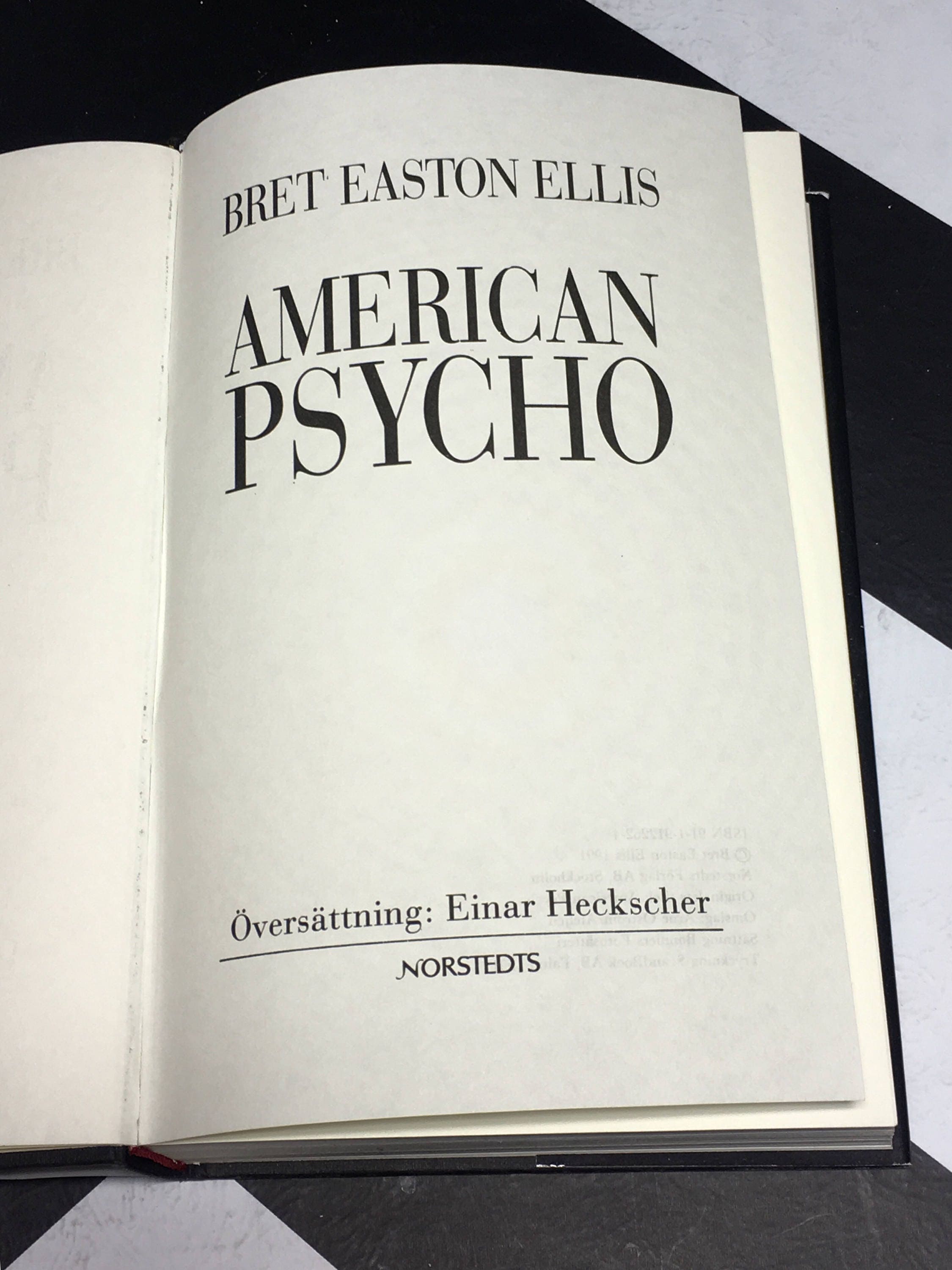 American Psycho Hardcover Book
