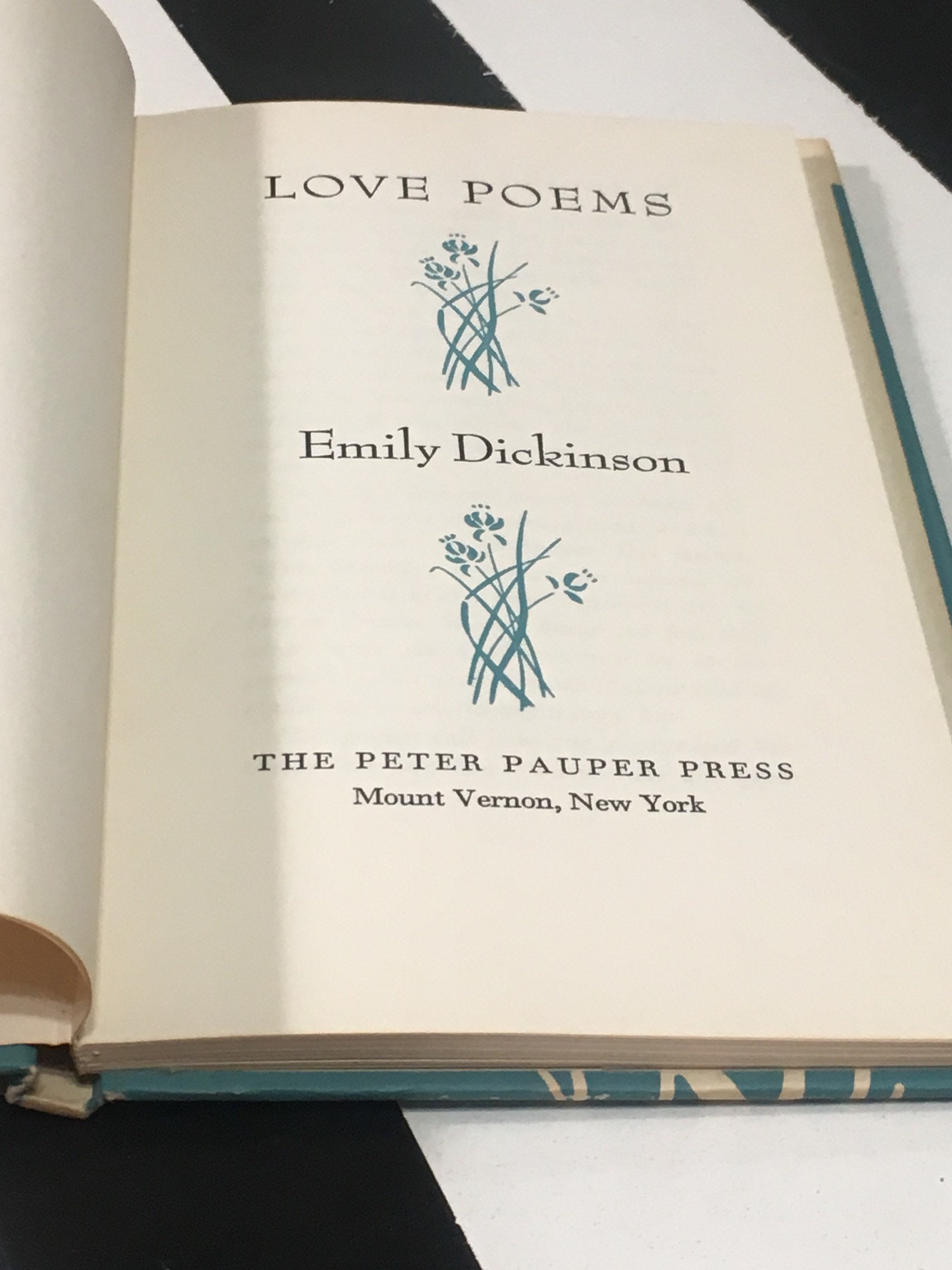 Love Poems By Emily Dickinson No Date Hardcover Book