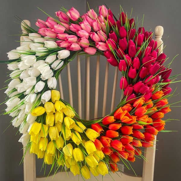 Spring Door Wreath - Etsy