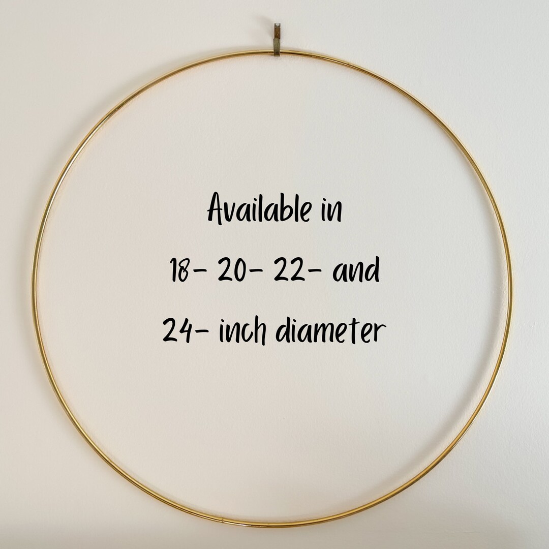 Large Gold Metal Hoop Ring for Macrame Dream Catcher Wreath Supplies ...