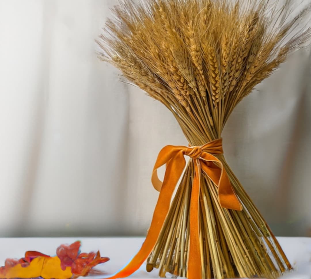 Wheat Bundle Rustic Wedding Bouquet Natural Fall Thanksgiving Table ...