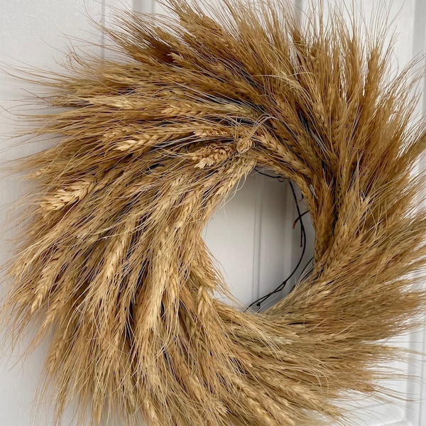 Wheat Wreath - Etsy