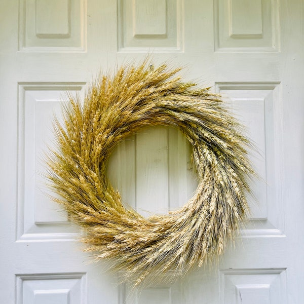 Wheat Wreath - Etsy