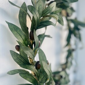 Minimalist Front Door Wreath, Olive Branch Wreath, Farmhouse Wreath ...